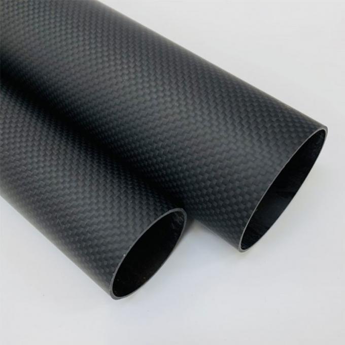 High Modulus Carbon Fiber Tubing Plain Pattern Heat Resistance
