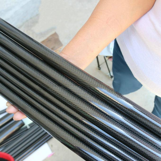 3K Roll Wrapped Carbon Fiber Tube 1 Inch High Pressure Resistance