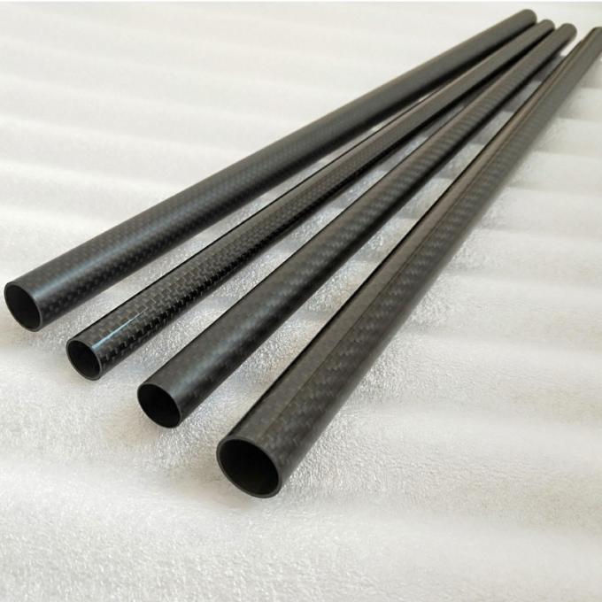 32mm Carbon Fiber Round Tube Matt Surface Anti Vibration