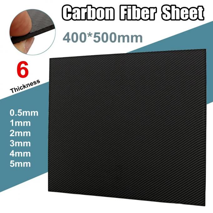 3K Reinforced Composite Flat Forged Carbon Fiber Plate 0.5mm