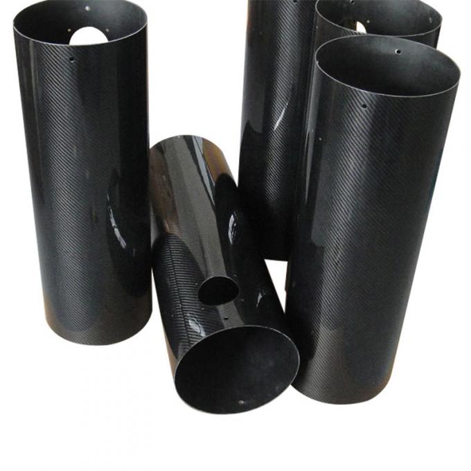 High Modulus Carbon Fiber Tubing Plain Pattern Heat Resistance